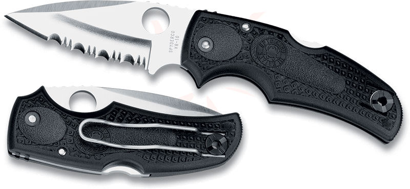 Spyderco Knives Native III 3-1/8" VG10 Steel Combo Blade, FRN Handles ...