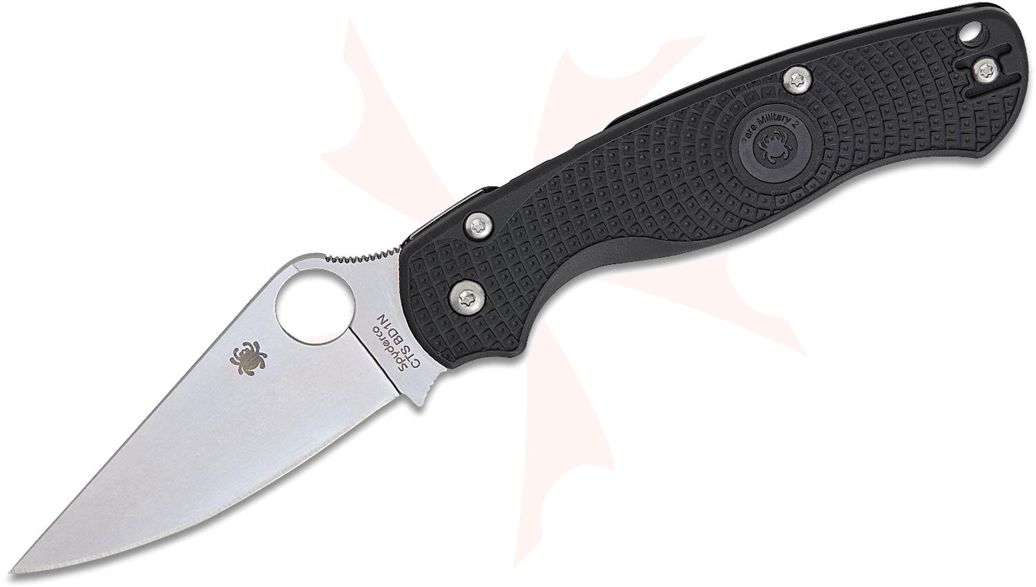 Spyderco Paramilitary 2 Lightweight Compression Lock Folding Knife 3.47 ...