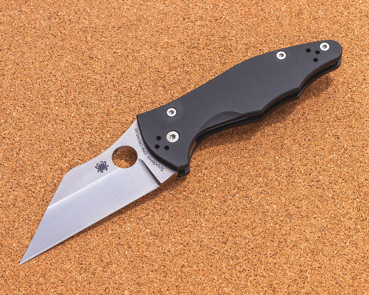 Spyderco Yojimbo 2 Folding Knife 3.2" CPM-CruWear Satin Plain Blade ...