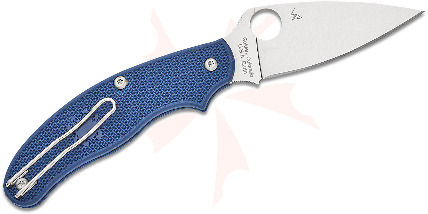 Spyderco UK Penknife Folding Knife 2.95" CPM-SPY27 Leaf-Shaped Satin ...