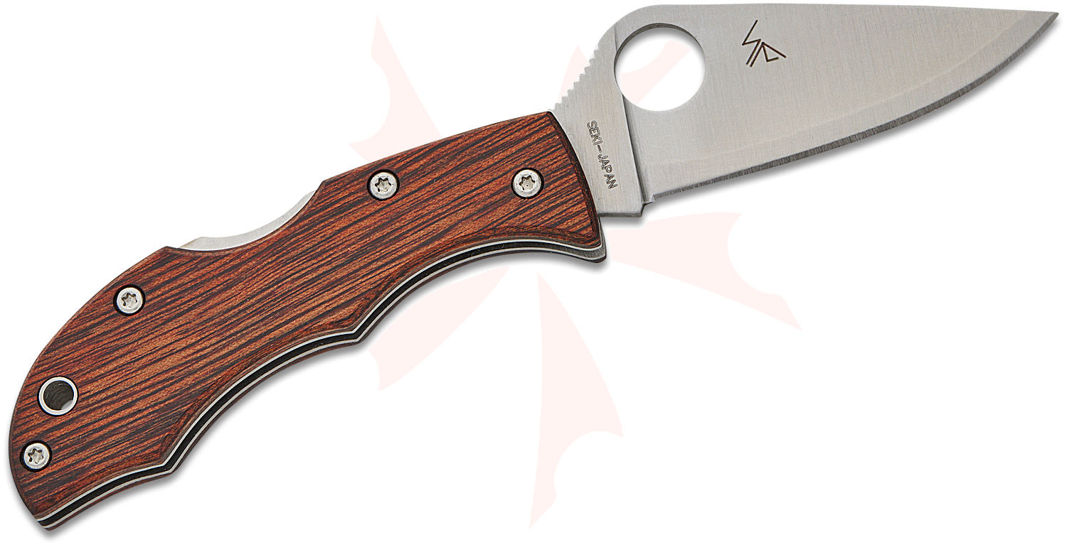 Spyderco LWDP3 Ladybug 3 Key Ring Knife 1.9" HAP40/SUS410 Satin Plain ...