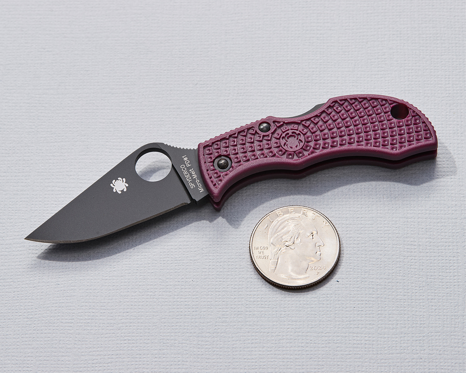 Spyderco Manbug Sprint Run Folding Knife 1.90" CTS-PD#1 Black Plain ...