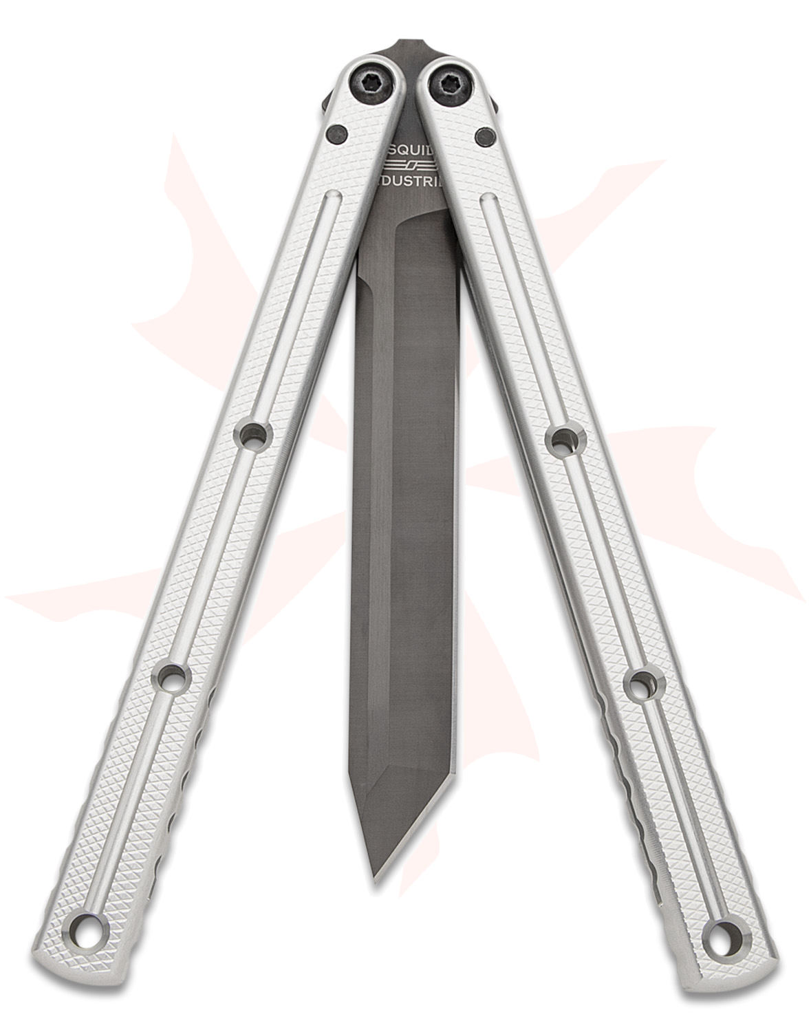 Squid Industries Inked Krake Raken V3 Balisong Butterfly Knife 4.5" AEB ...