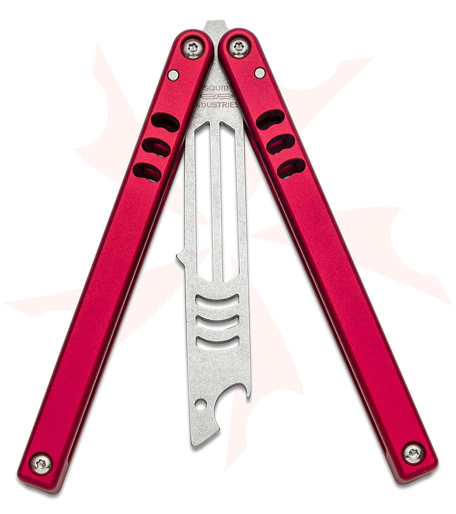 Squid Industries Mako V4.5 Bottle Opener Balisong Butterfly Trainer 4. ...