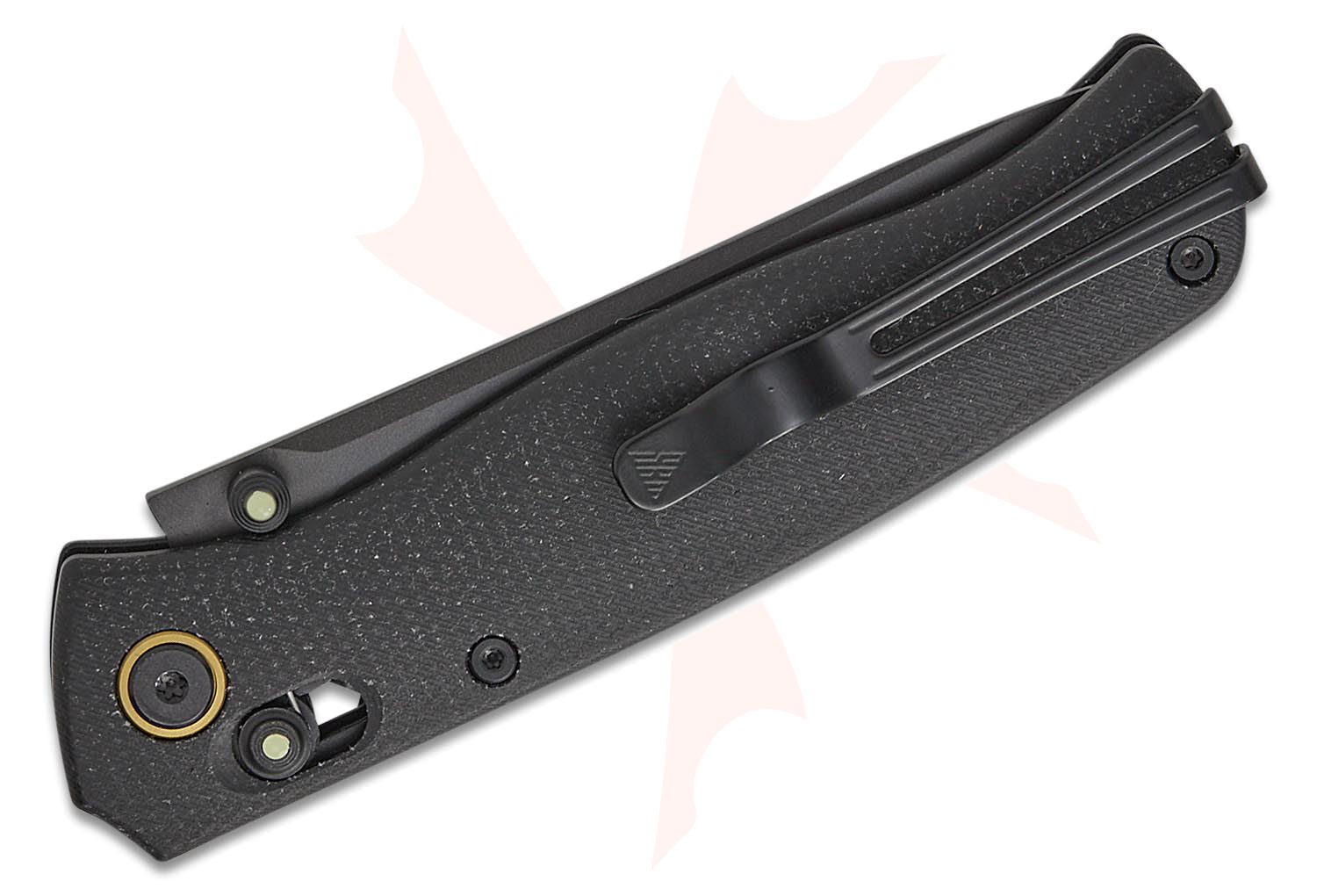 SRM Knives 255L-MB2 Ambi-Lock Folding Knife 3.2" Laminated 140Cr Black ...