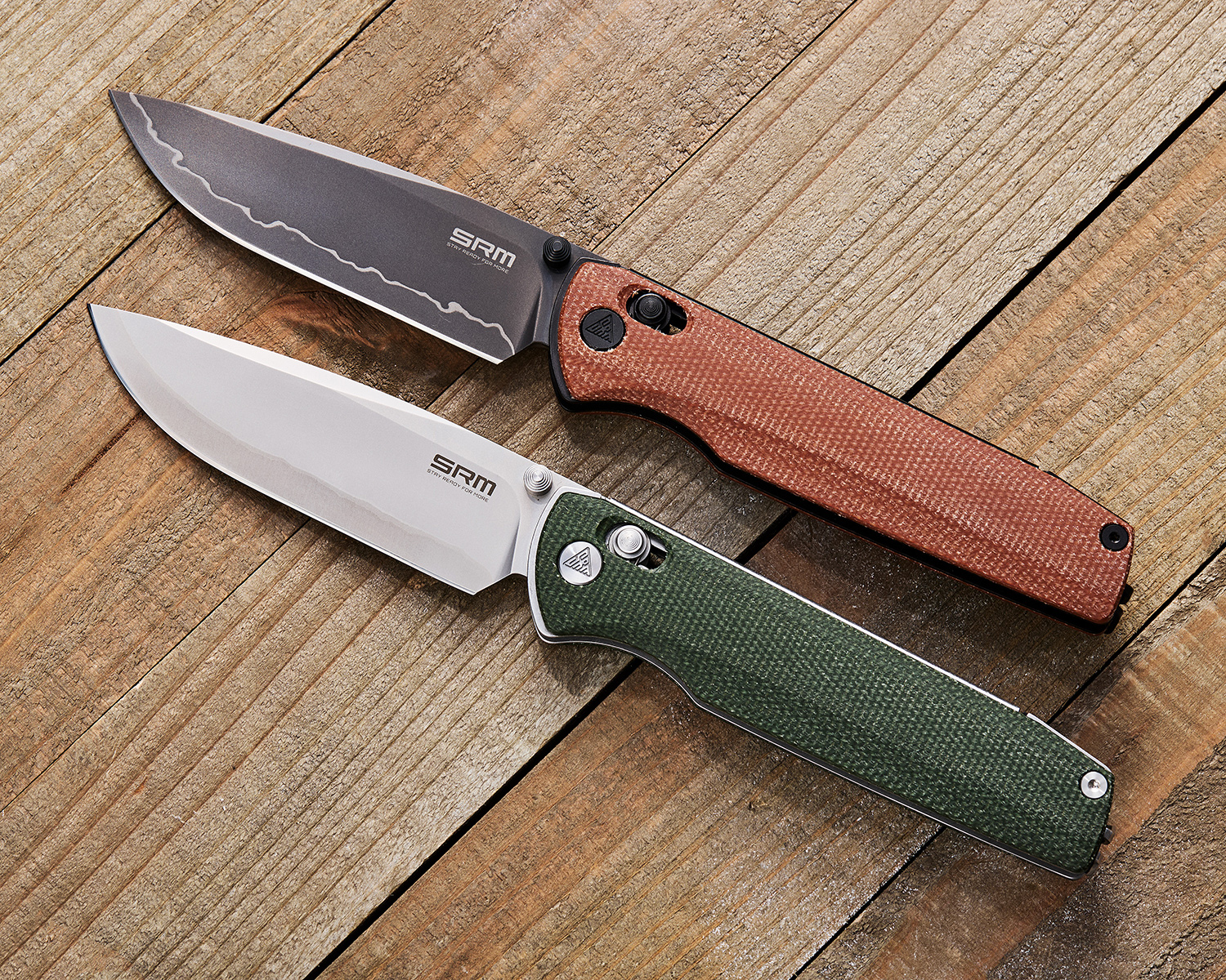 SRM Knives 258L-MN2 Terrier Ambi-Lock Folding Knife 3.54" Black ...