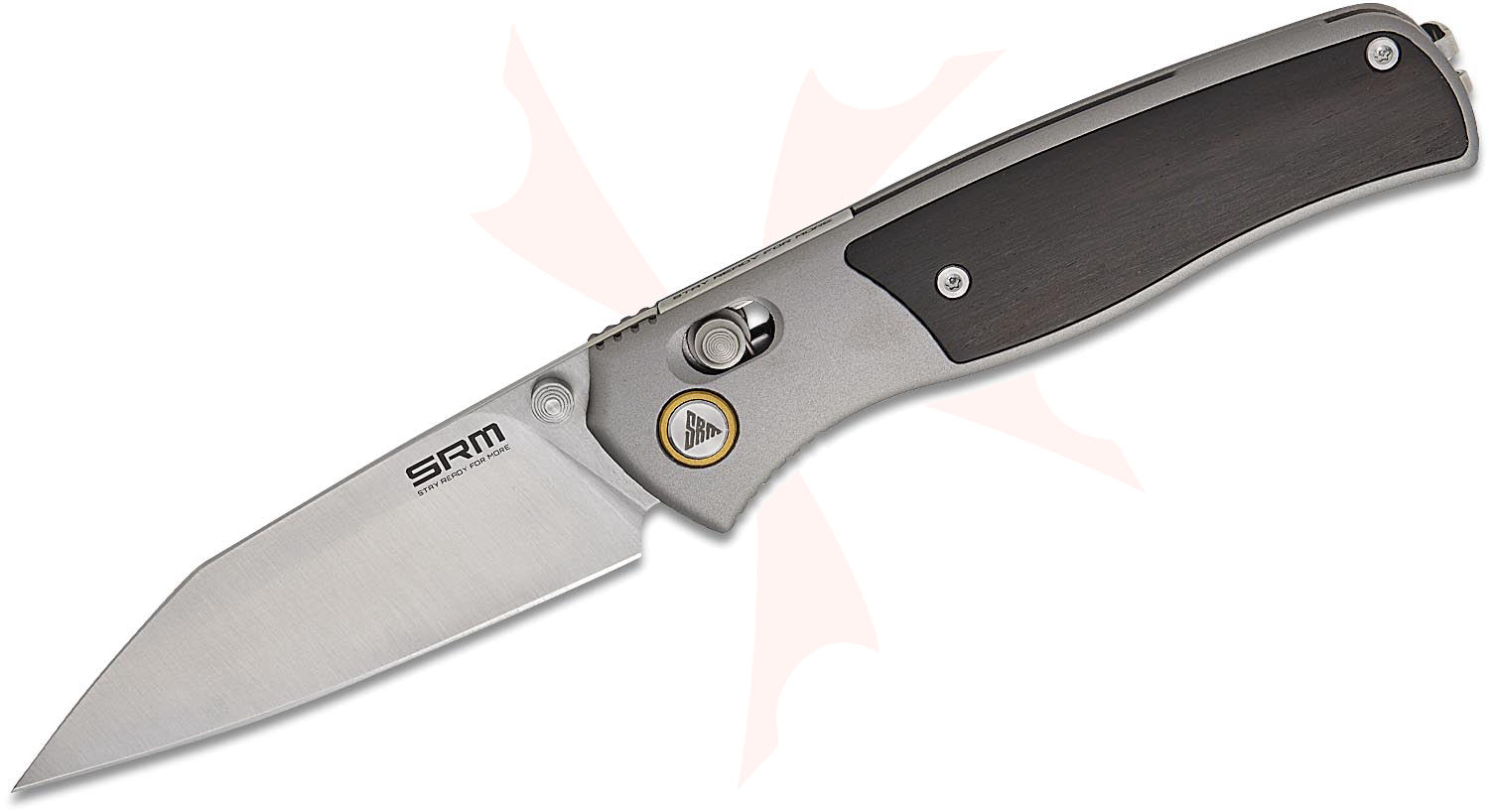 SRM Knives 259L-AK Medal Ambi-Lock Folding Knife 3.18" 14C28N Satin ...