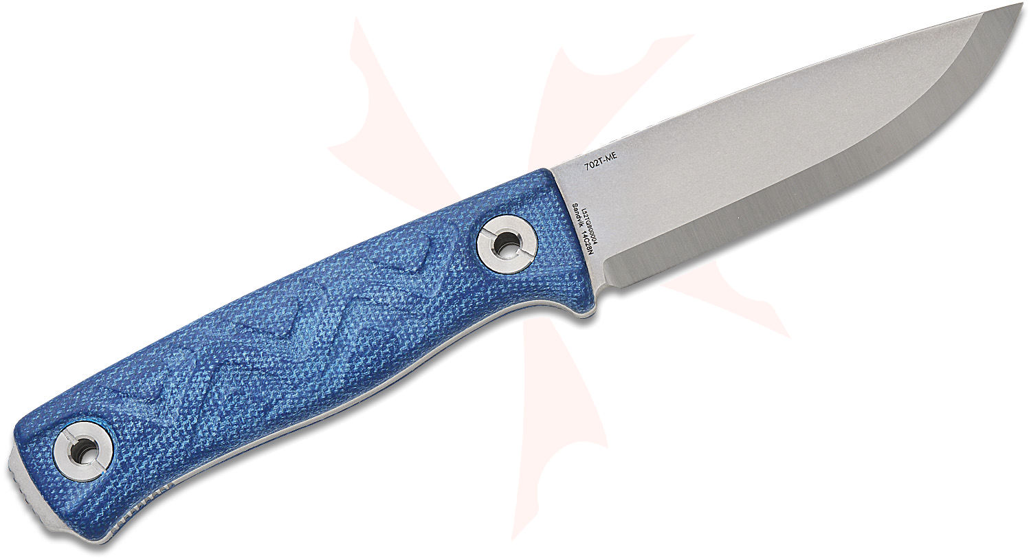 SRM Knives 702T-ME Fixed Blade Knife 3.89" 14C28N Stonewashed Scandi ...