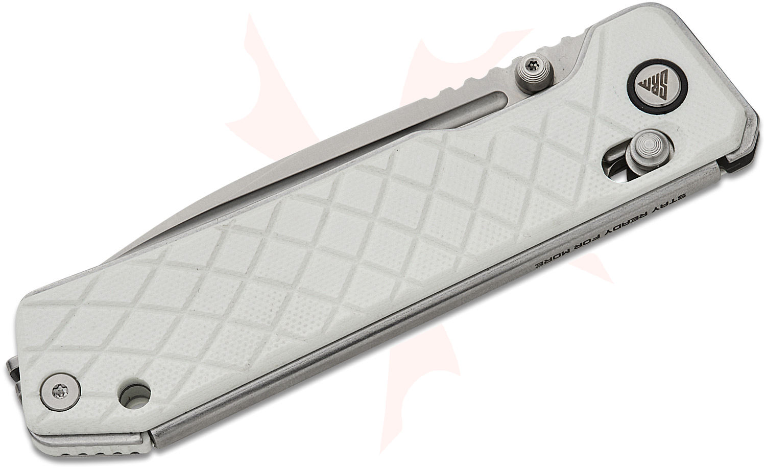 SRM Knives 7228B-GT Large Rubik Ambi-Lock Folding Knife 3.4" Satin Drop ...