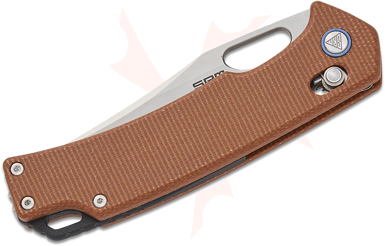 SRM Knives 9203-MN2 Retriever Ambi-Lock Folding Knife 3.54" Laminated ...