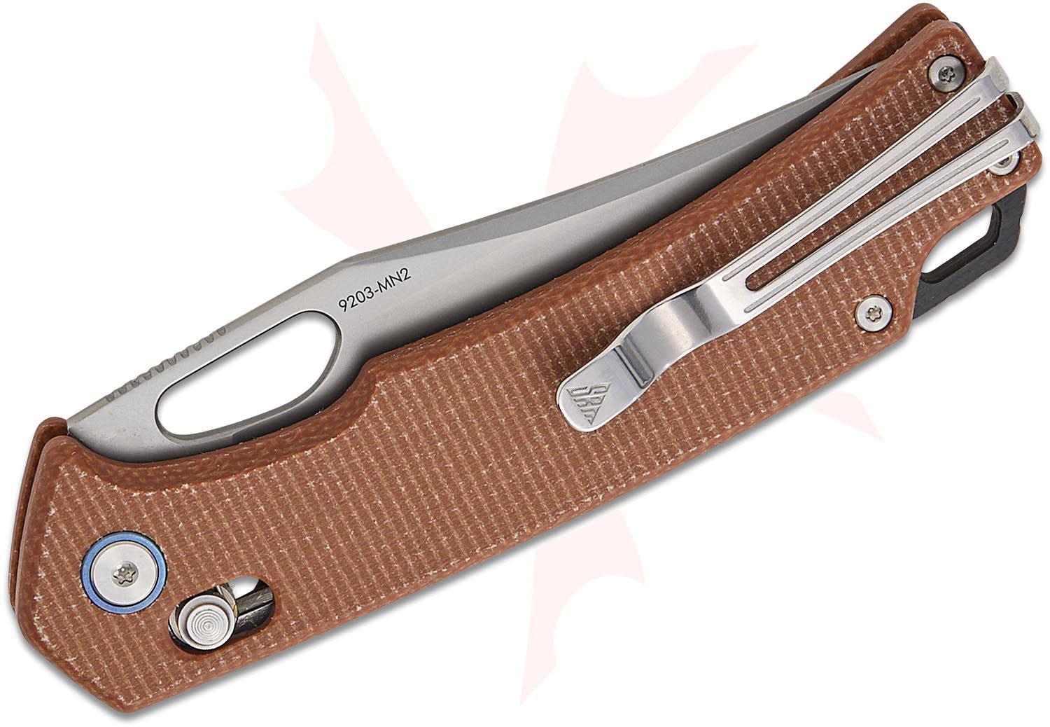 SRM Knives 9203-MN2 Retriever Ambi-Lock Folding Knife 3.54" Laminated ...