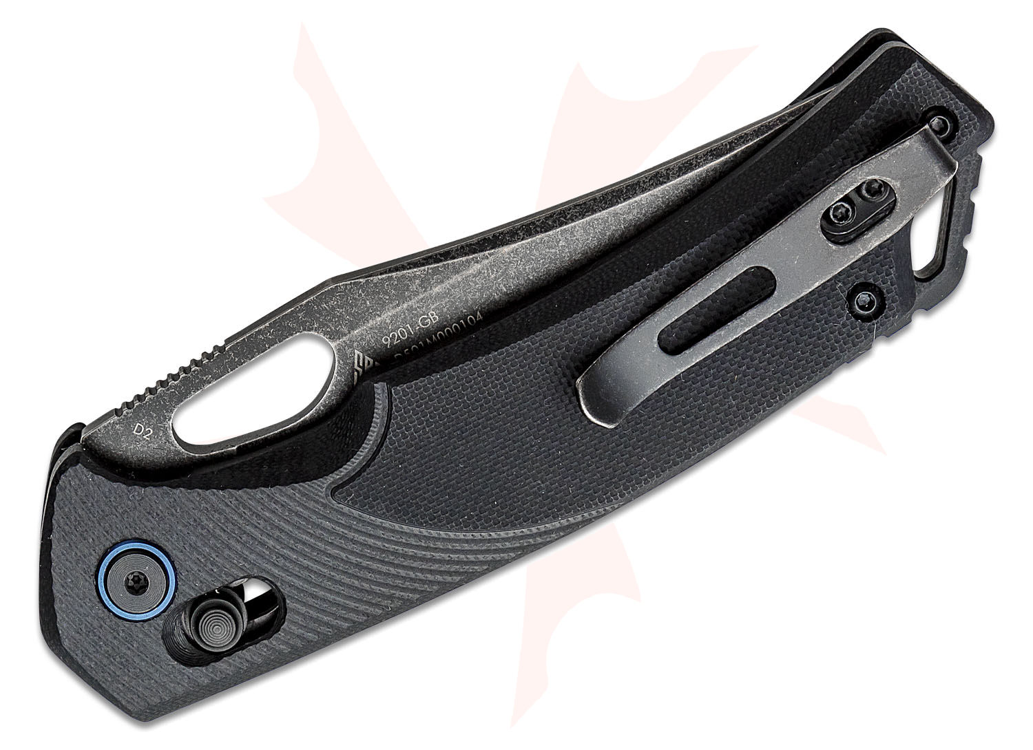 SRM Knives 9201-GB Folding Knife 3.54" D2 Black Stonewashed Clip Point ...