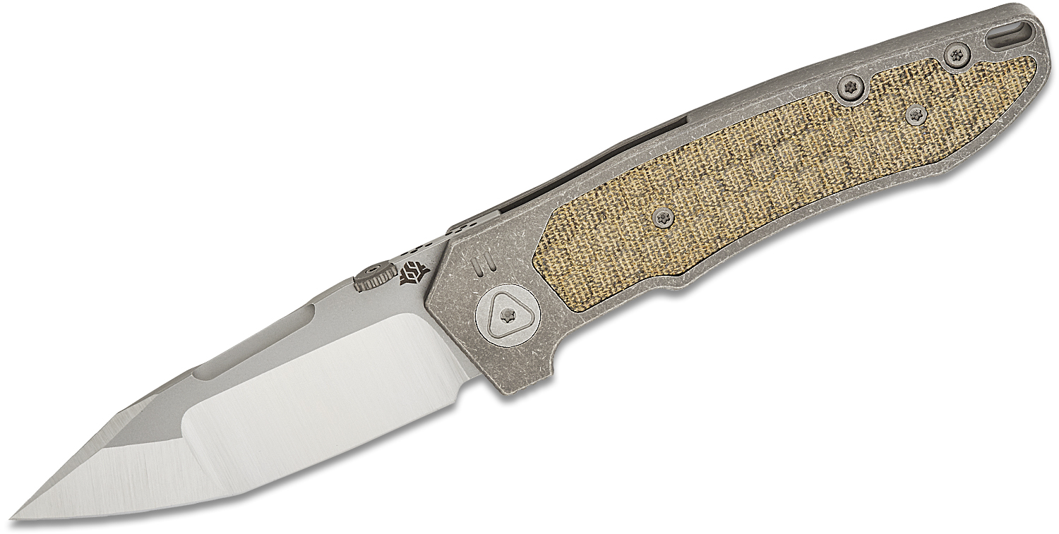 Stahlwerk Messer CULT V2 Folding Knife 3.48" Satin Compound Ground M390 ...