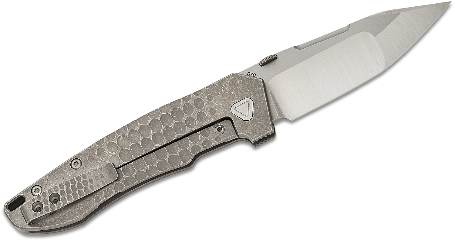 Stahlwerk Messer CULT V2 Folding Knife 3.48" Satin Compound Ground M390 ...