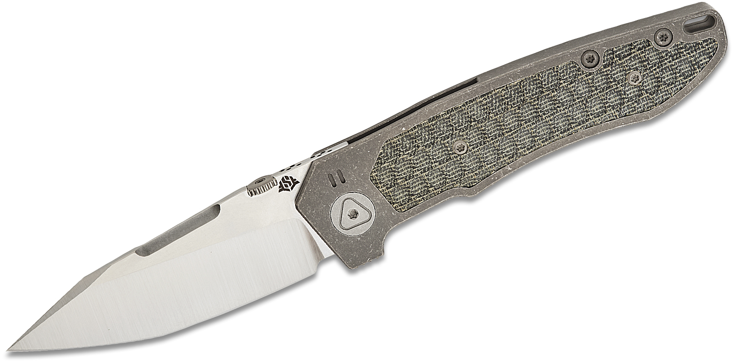 Stahlwerk Messer CULT V2 Folding Knife 3.48" Satin Hollow Ground M390 ...