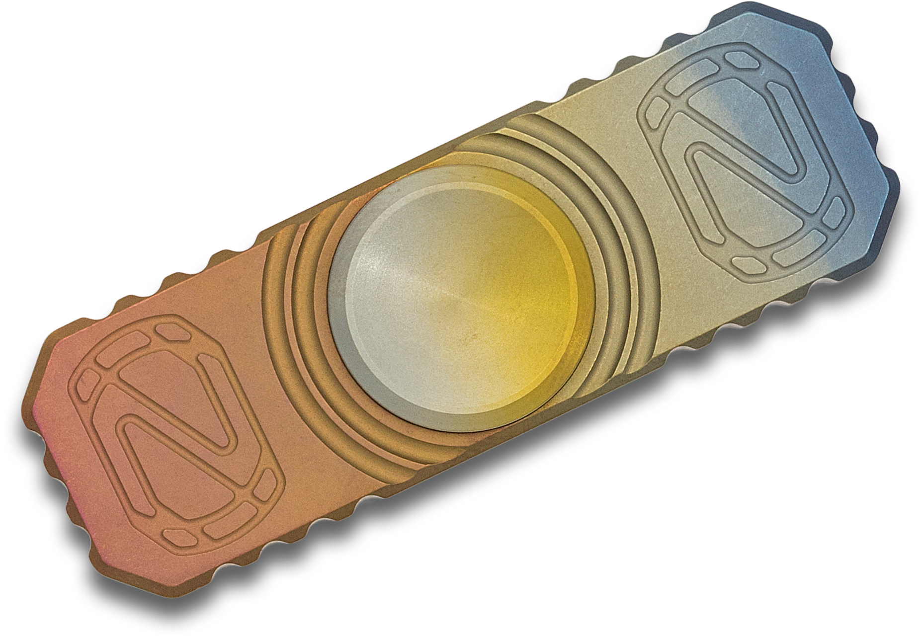 Stedemon Knife Company Z01 Titanium Hand Spinner, Watermelon Fade ...