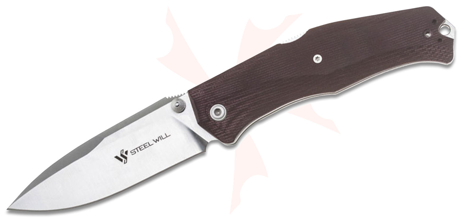 Steel Will Gekko Mini 1552 Folding Knife 3.5" N690Co Drop Point Blade ...