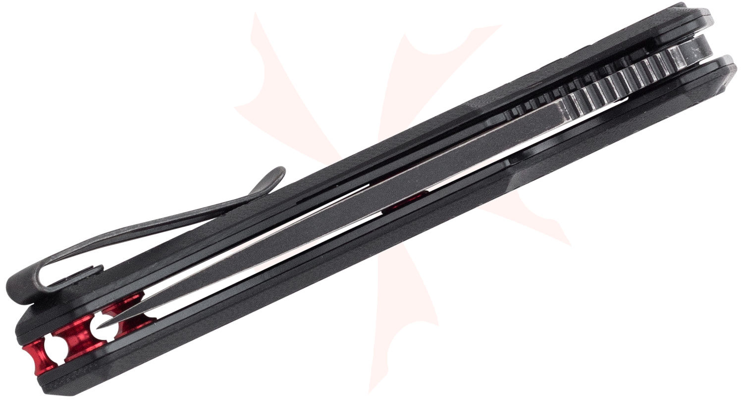 Steel Will Sargas F60-08 Flipper Knife 3.23" D2 Black Stonewash Clip ...