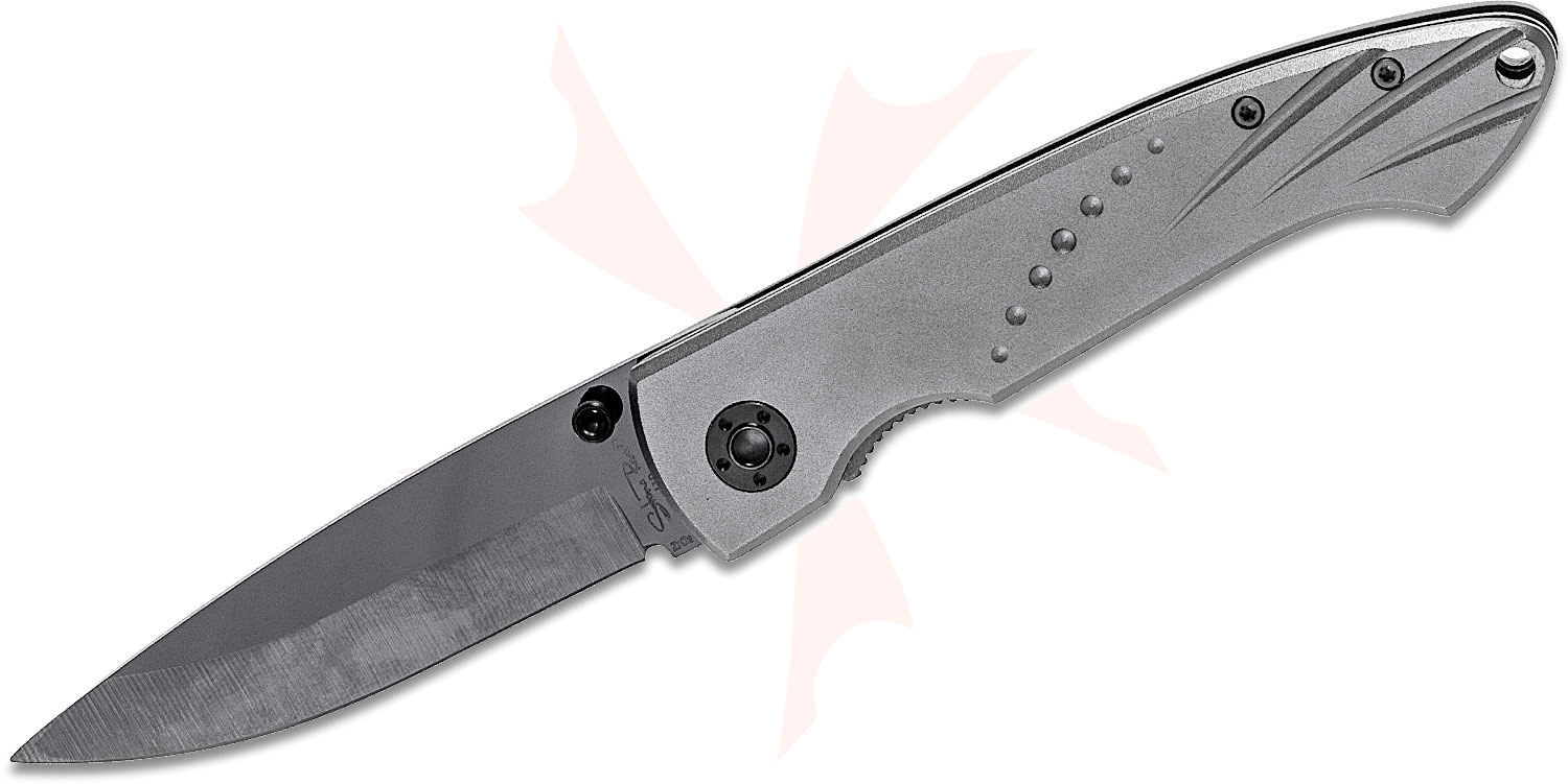 Stone River Gear Folding Knife 3.25" Black Ceramic Drop Point Blade ...