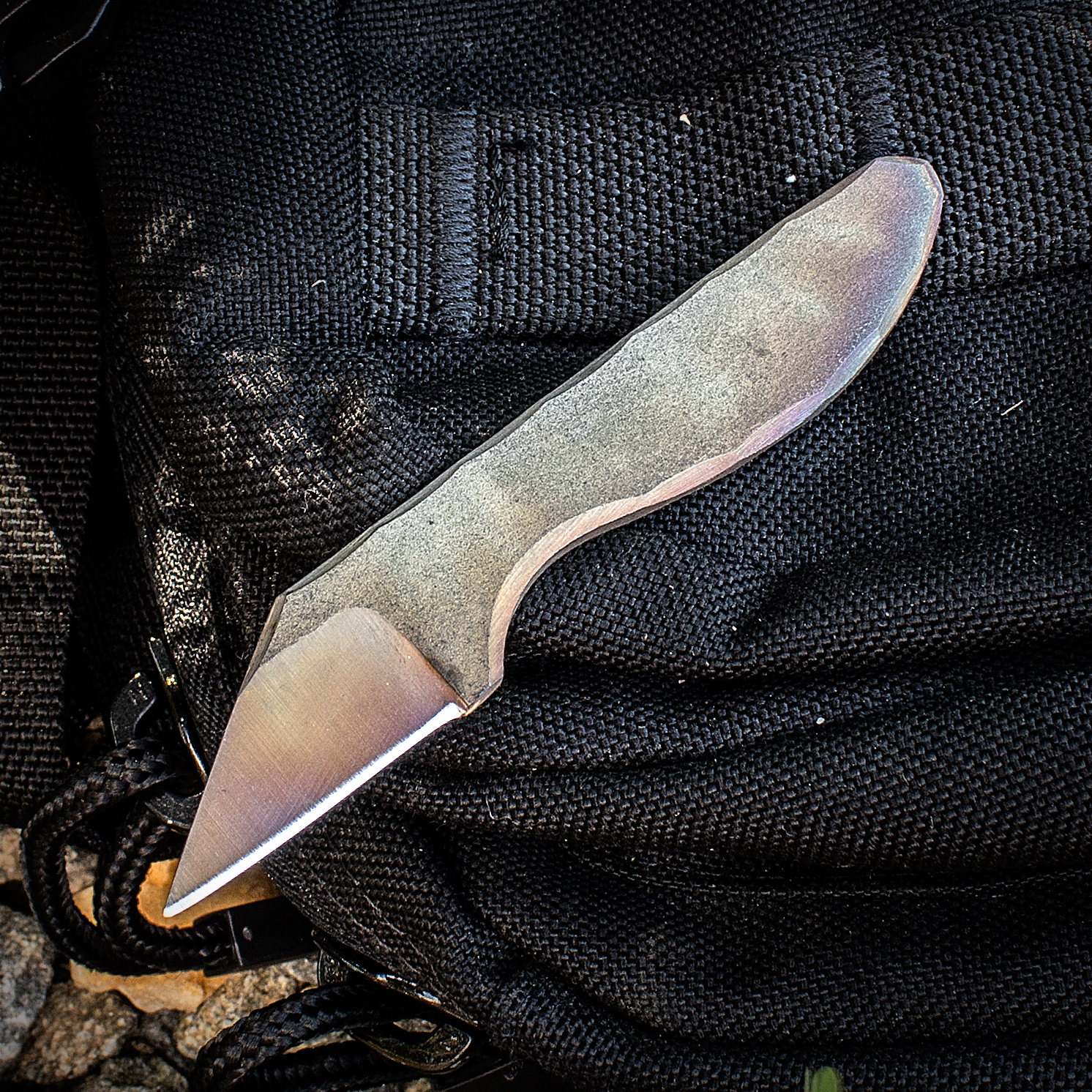 Stray Cat Knives Custom Cat Claw Neck Knife 1.375" 440C Natural Reverse ...