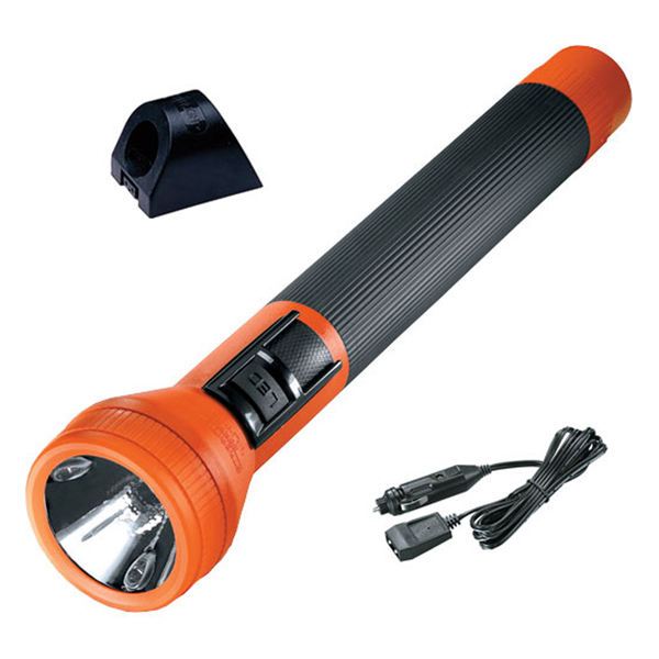 Streamlight SL-20XP-LED, Orange Body, 1 Halogen, 3 LEDs, 120V AC/DC 2 ...