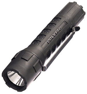 Streamlight Poly Tac LED, Black Body, Uses 2 x CR123, Blister Package ...