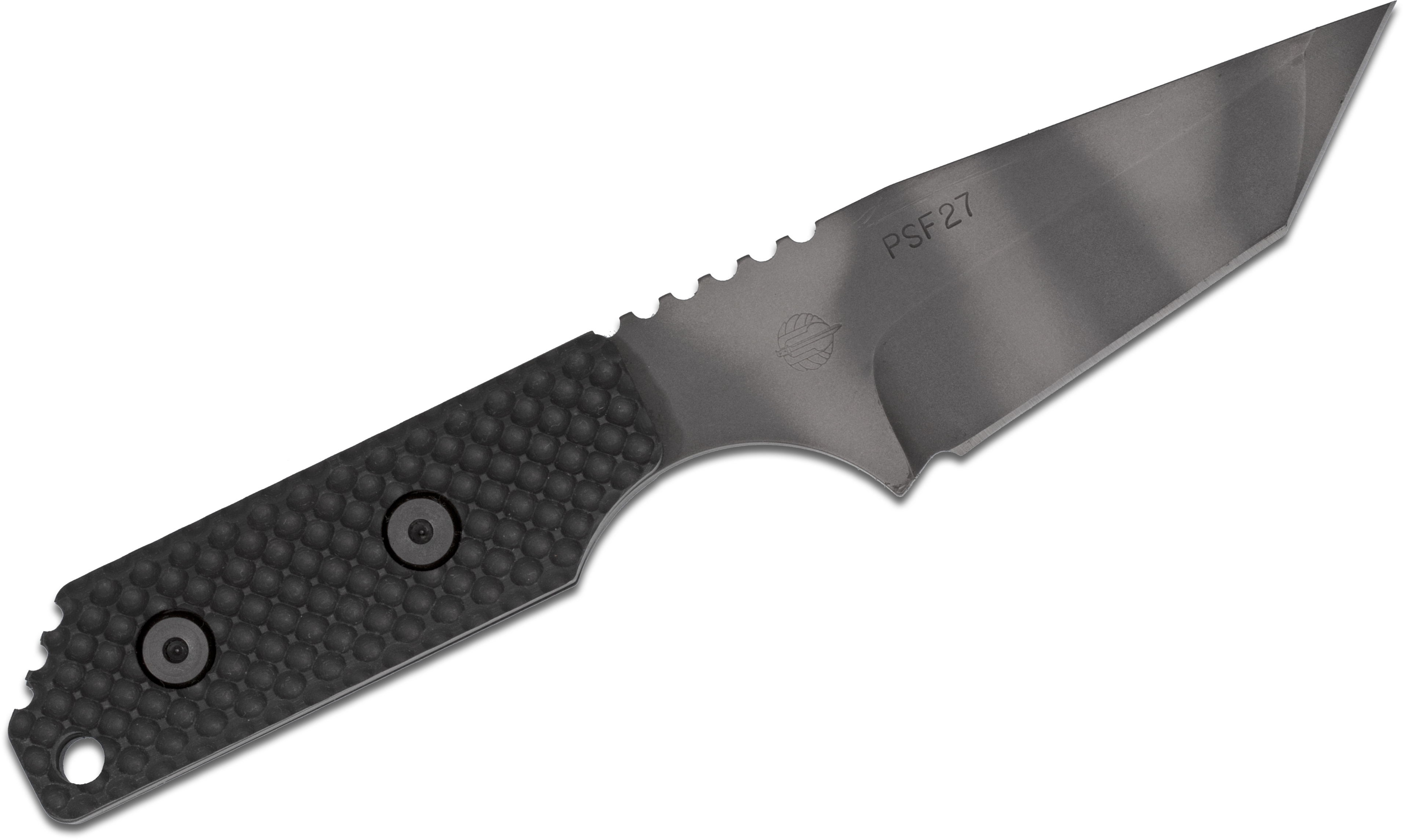 Strider Knives DB Fixed 3" PSF27 Tigerstriped Tanto Blade, Black Gunner ...