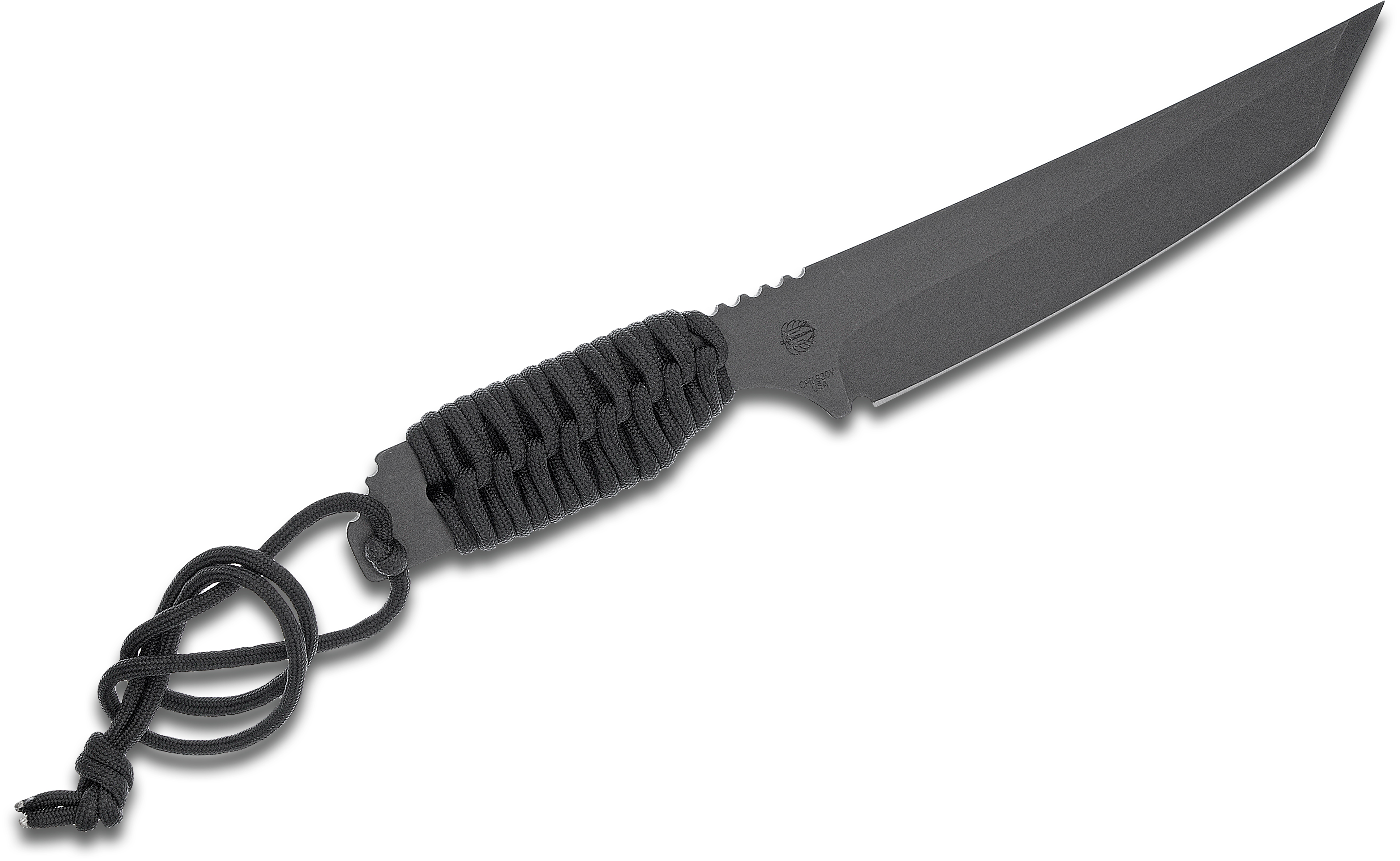 Strider Knives LD Fixed 6" S30V Black Tanto Blade, Cord Wrapped Handle ...
