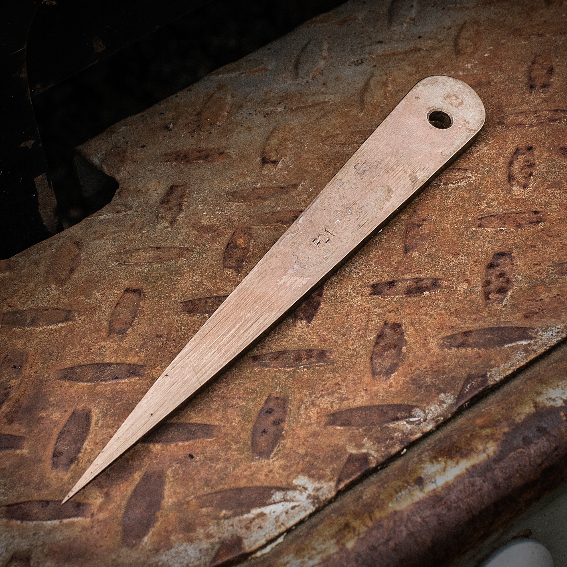 Strider Knives LM Nail Fixed PD-1 Bronze Blade, 6.25" Overall, Kydex ...