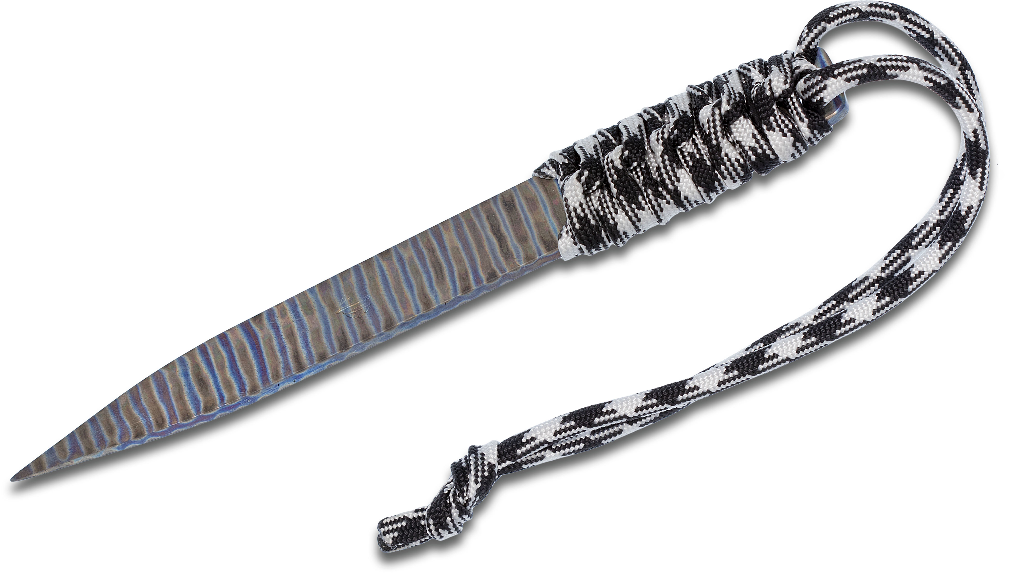 Strider Knives LM Nail Fixed Flamed Titanium Blade, 6" Overall, White ...