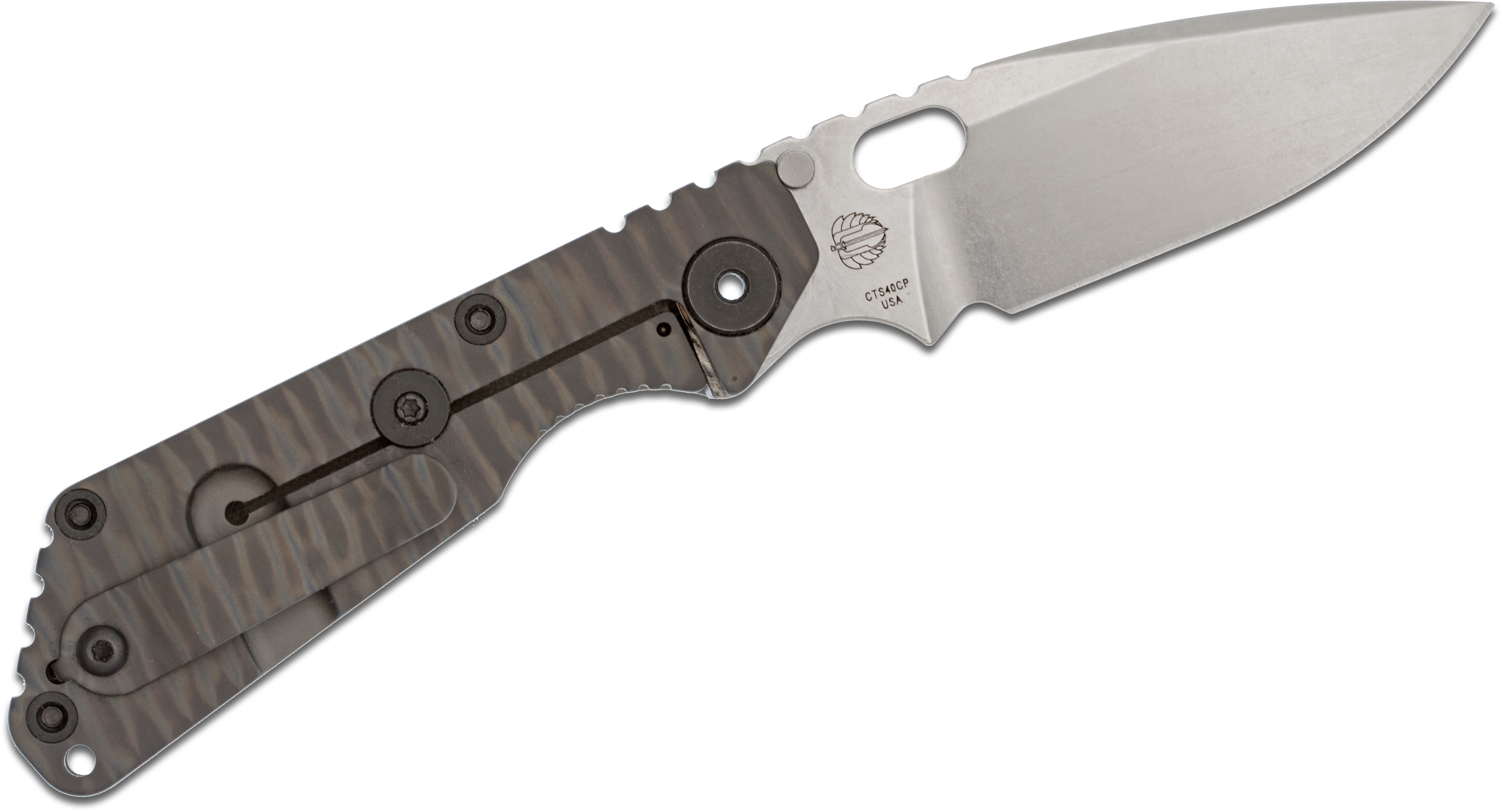 Strider Knives SnG Folding Knife 3.5" Stonewashed CTS-40CP Dagger ...