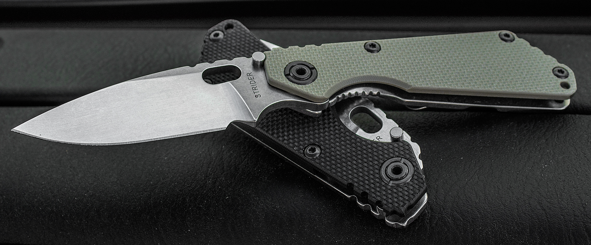 Strider Knives SMF Folding Knife 4" S30V Dagger Ground Stonewashed ...