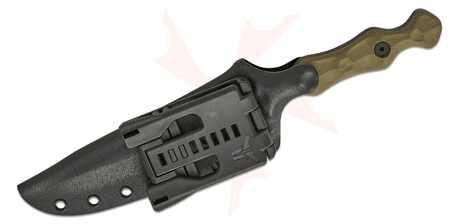 Stroup Knives Dagger Fixed Blade Knife 5.25" 1095 Black Cerakote Hand ...