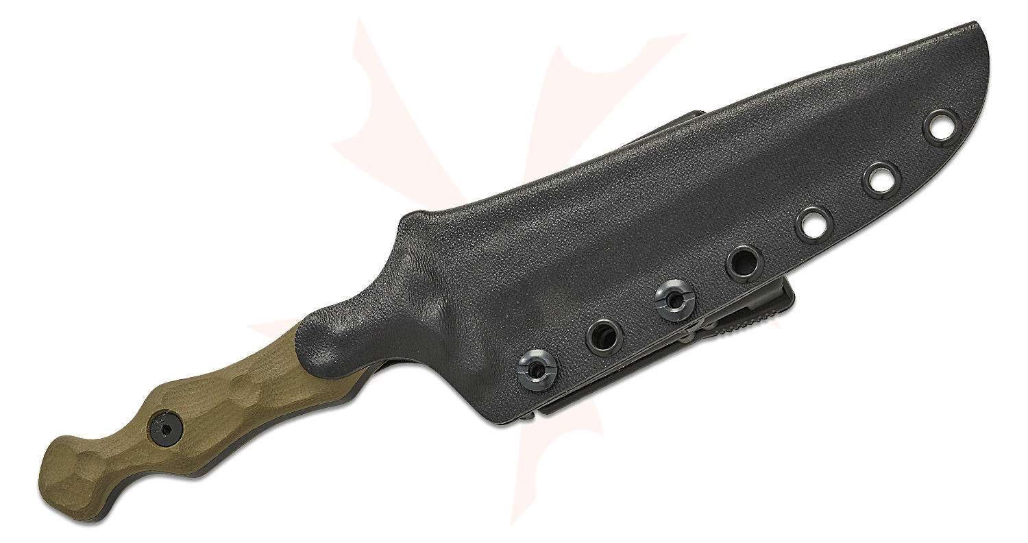 Stroup Knives Dagger Fixed Blade Knife 5.25" 1095 Black Cerakote Hand ...