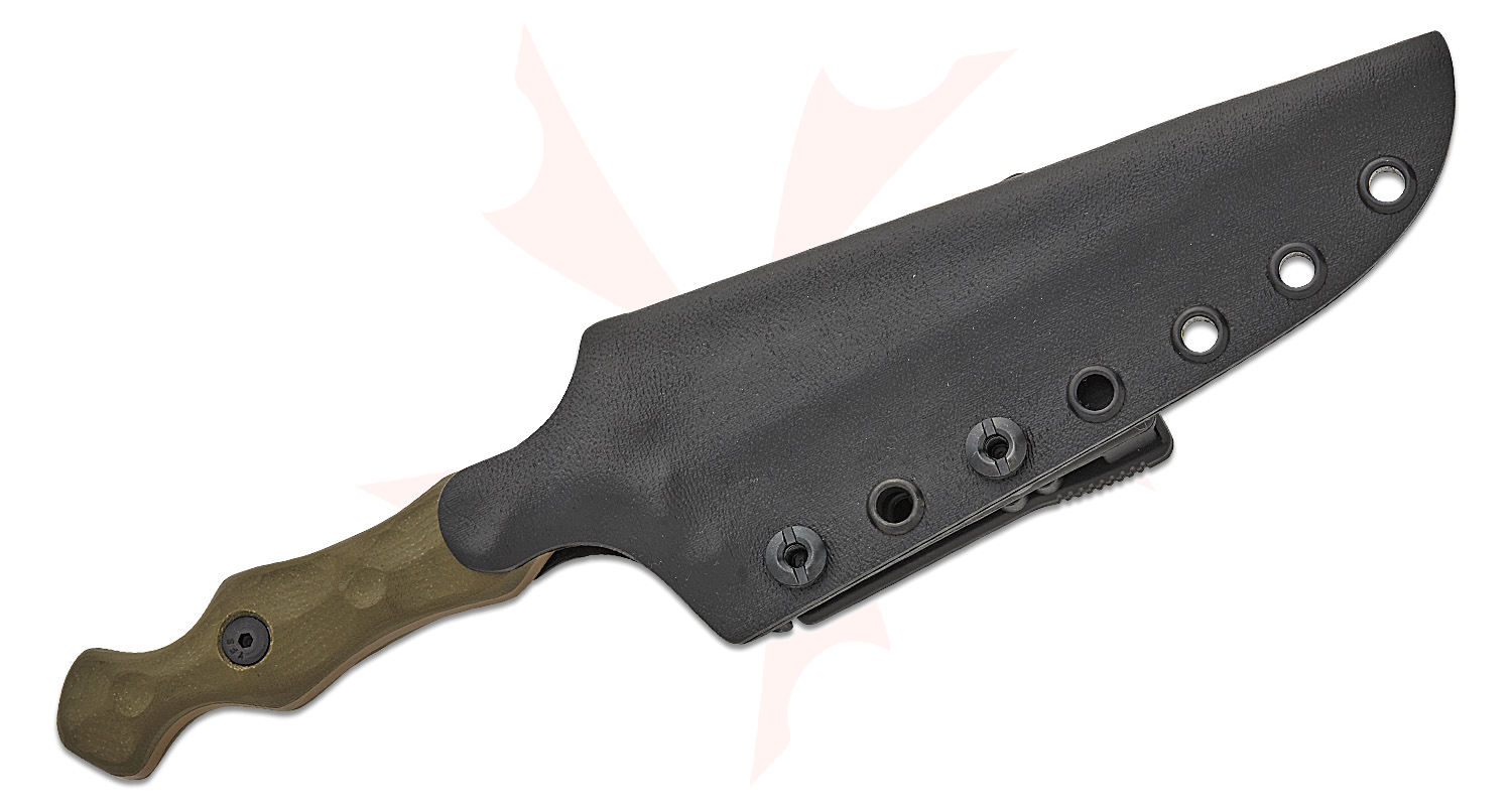Stroup Knives Dagger Fixed Blade Knife 5.25" 1095 Flat Dark Earth ...