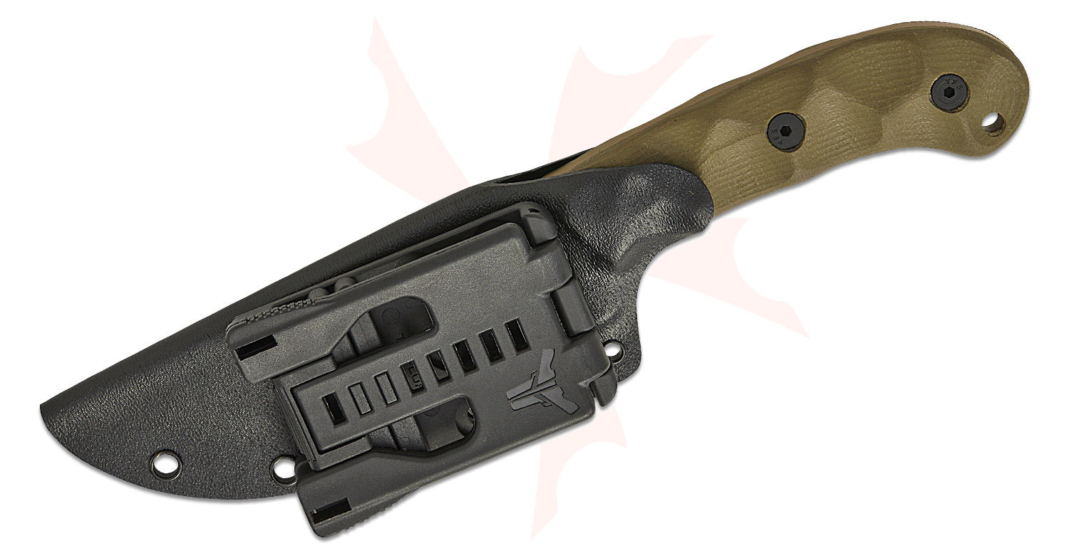 Stroup Knives GP1 General Purpose Fixed Blade Knife 4.375" 1095 Flat ...