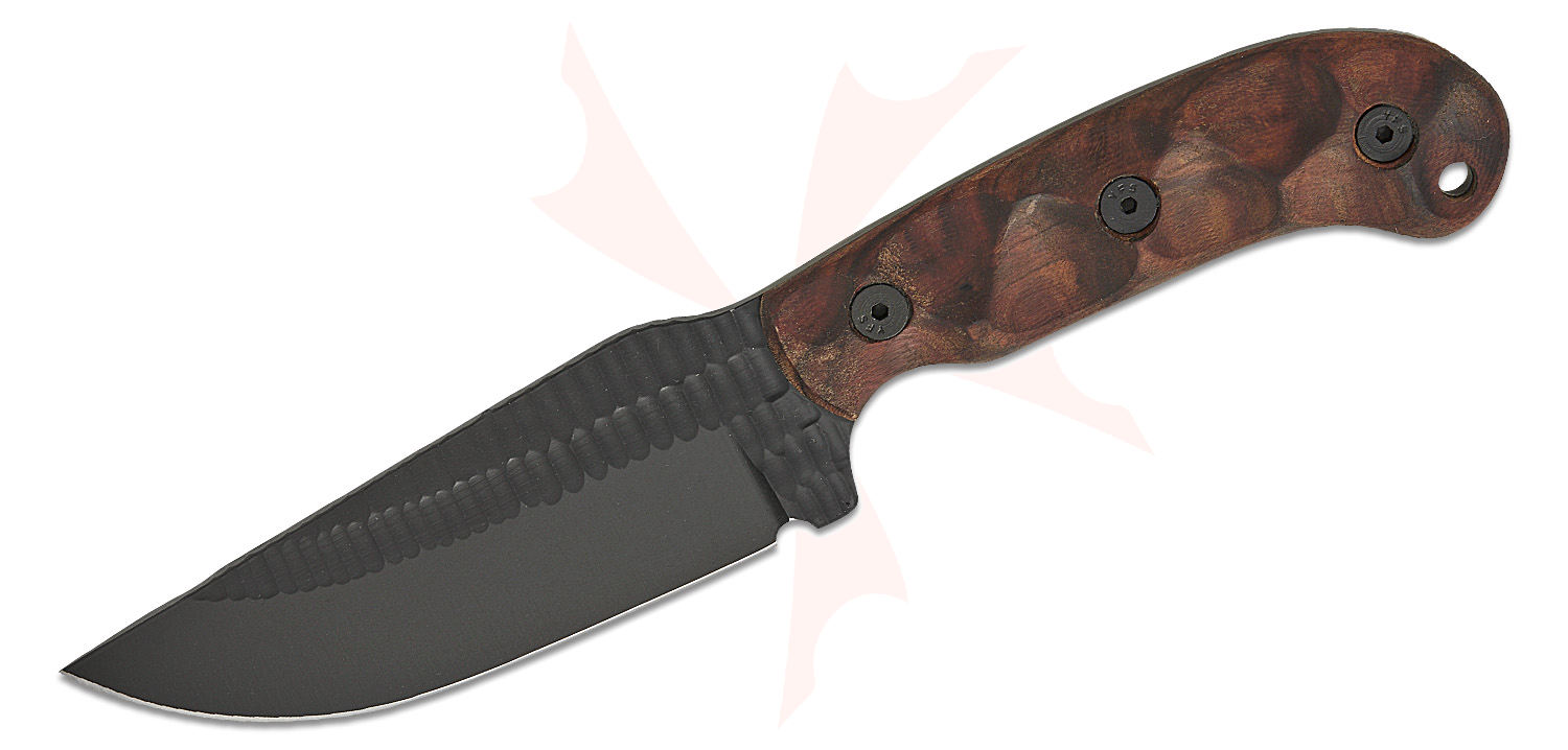 Stroup Knives GP1 General Purpose Fixed Blade Knife 4.375" 1095 Black ...