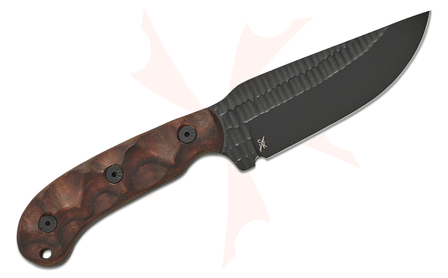Stroup Knives GP1 General Purpose Fixed Blade Knife 4.375" 1095 Black ...