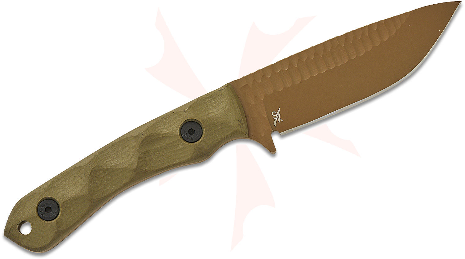 Stroup Knives GP2 General Purpose Fixed Blade Knife 3.75" 1095 Flat ...