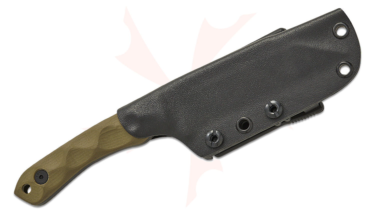 Stroup Knives GP3 General Purpose Fixed Blade Knife 4.25" 1095 Black Cerakote Hand Carved ...