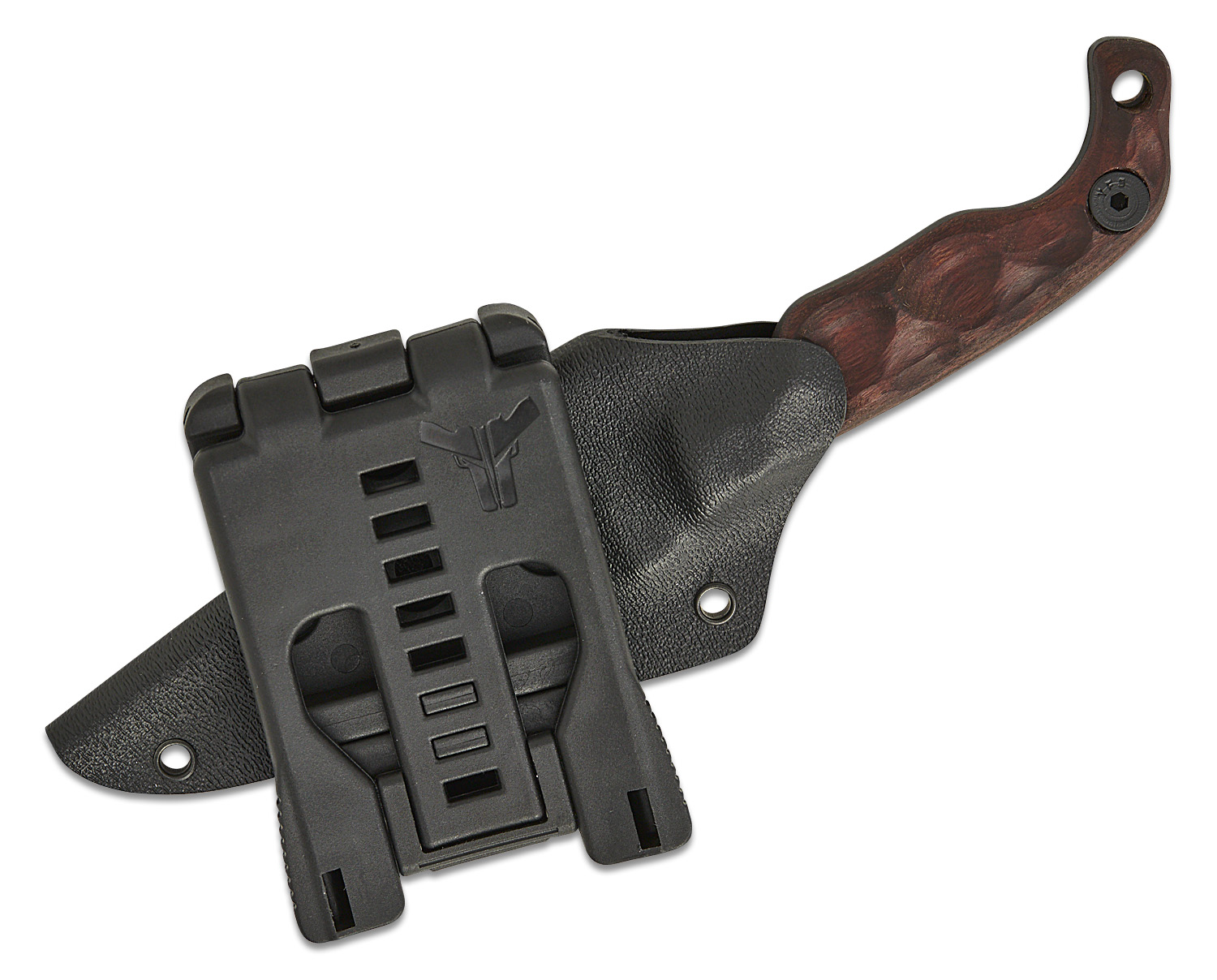 Stroup Knives Mini2 EDC Fixed Blade Knife 3.125" 1095 Black Cerakote ...