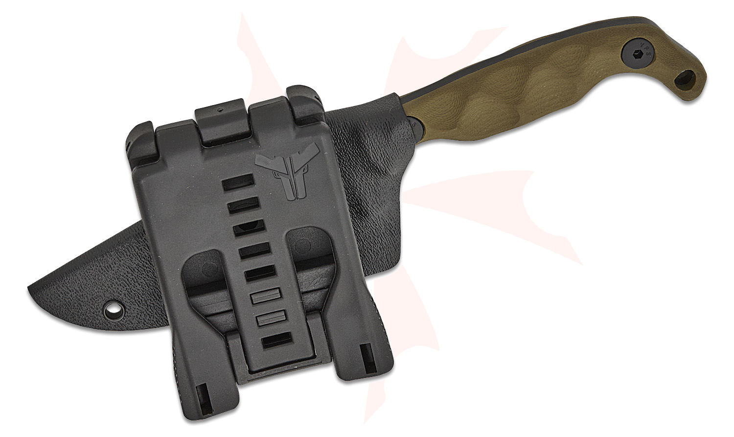 Stroup Knives Mini EDC Fixed Blade Knife 3.25" 1095 Black Cerakote Hand ...