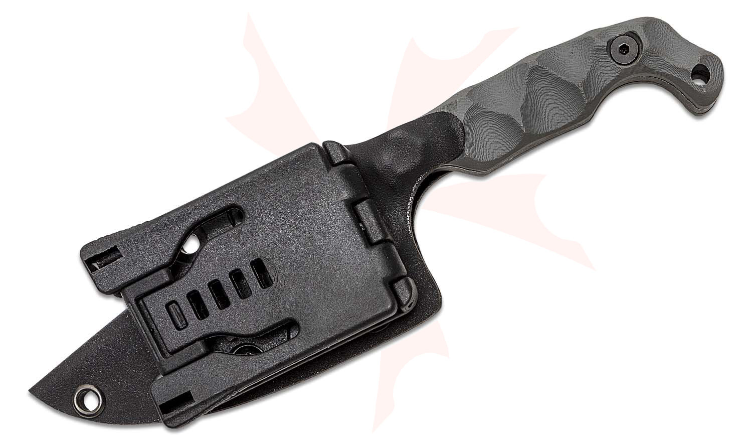 Stroup Knives Bravo 5 Utility Fixed Blade Knife 3.75" 1095 Hand Carved ...