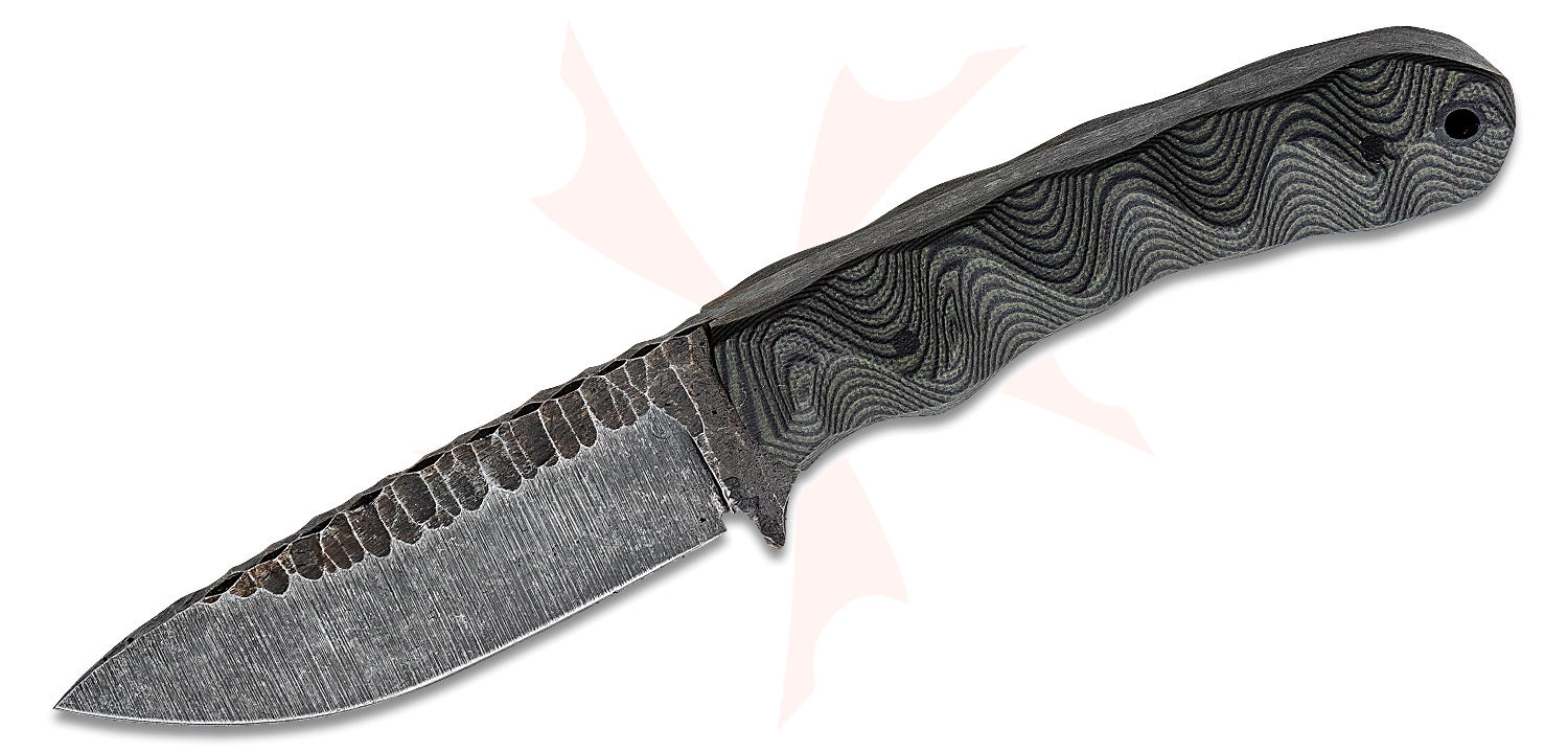 Stroup Knives GP2 General Purpose Fixed Blade Knife 4" 1095 Hand Carved ...