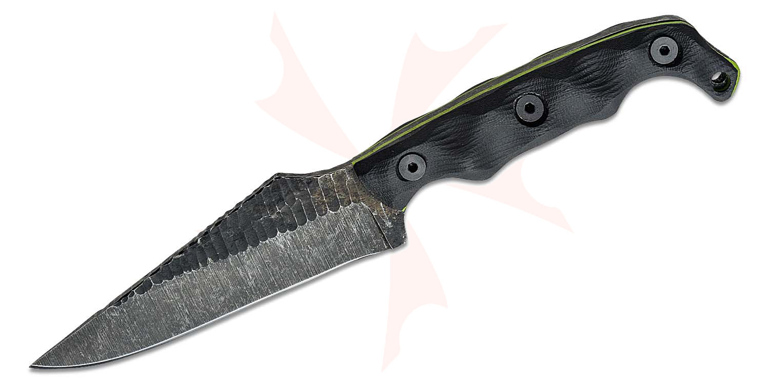 Stroup Knives TU2 Tactical Use Fixed Blade Knife 4.5" 1095 Hand Carved ...