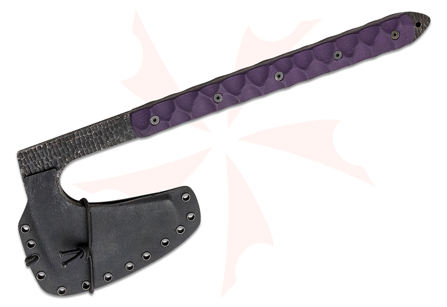 Stroup Knives Viking Axe 15.5" Overall, 1095 Hand Carved Blade, Milled ...