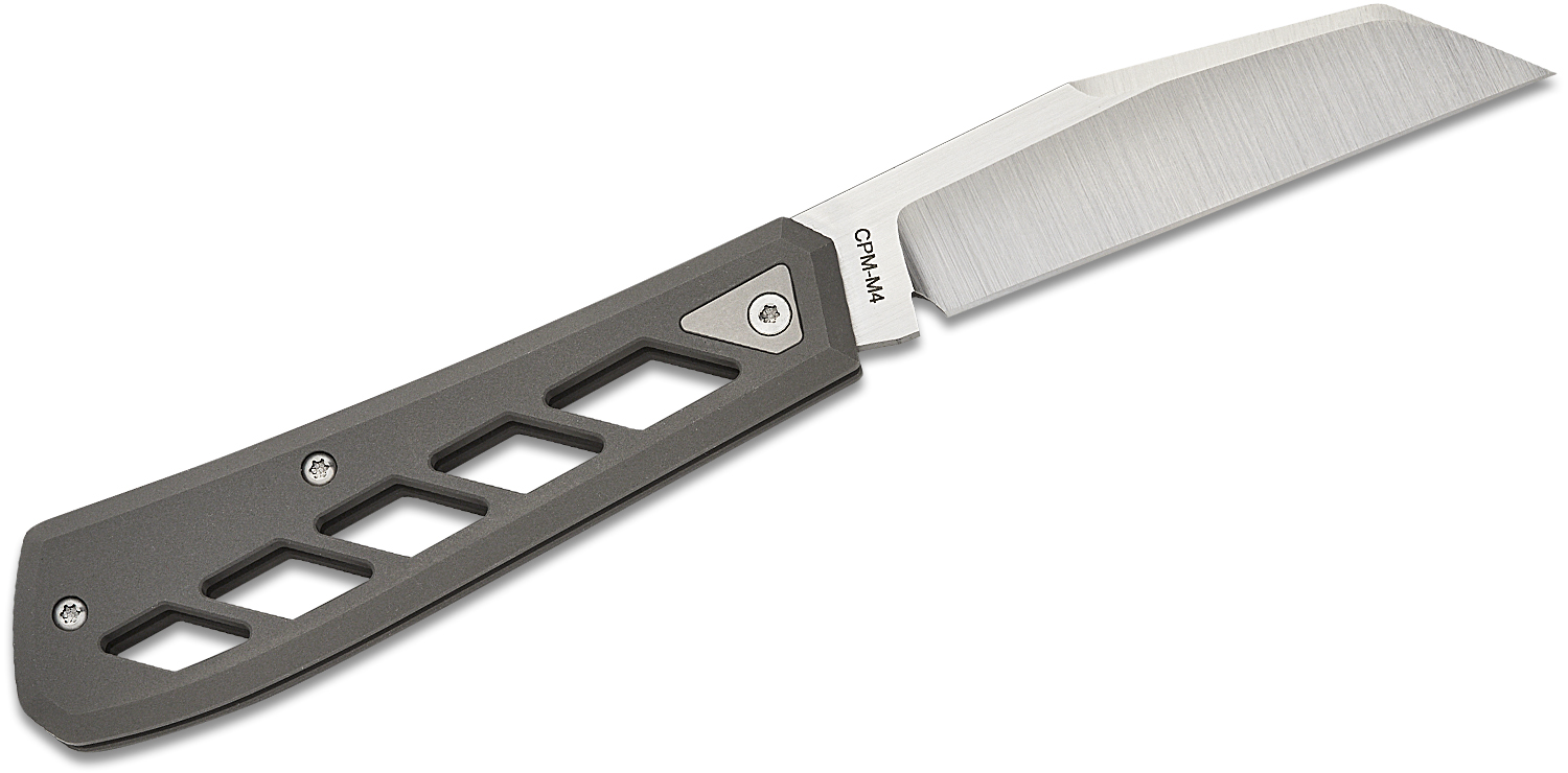 Suprlativ The Comanche Slipjoint Folding Knife 3.375" CPM-M4 Belt Satin ...
