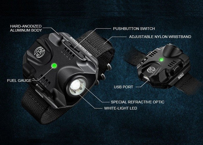 SureFire 2211 WristLight High-Output LED WristLight 180 Max Lumens ...
