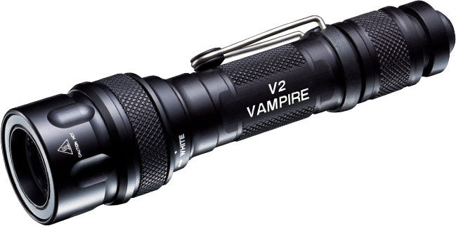 SureFire V2 Vampire Dual-Output Multi-Spectrum LED/IR Flashlight, 150 ...