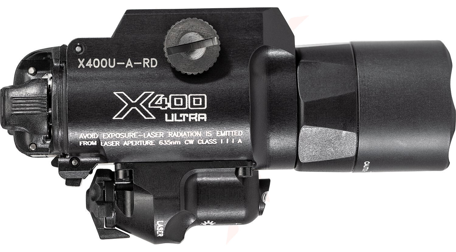 SureFire X400 Ultra — Red Laser LED Handgun / Long Gun WeaponLight with Laser, 1,000 Lumens ...